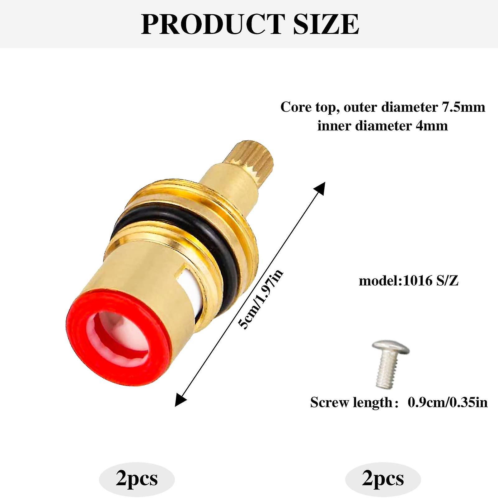 2 Pcs Tap Valves Replacement, Universal Disc Cartridge Insert Faucet ...