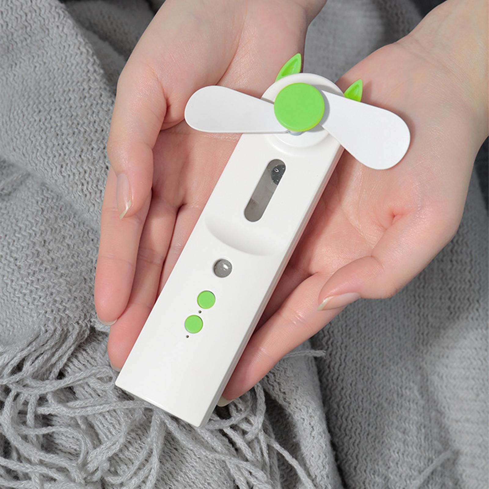 Rechargeable Mini Fan with Water Mist Spray Portable Handheld Water Fan ...