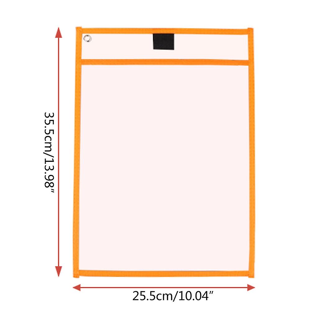 Dry Erase Pockets Reusable Dry Erase Sheets Sleeves for Work/School ...