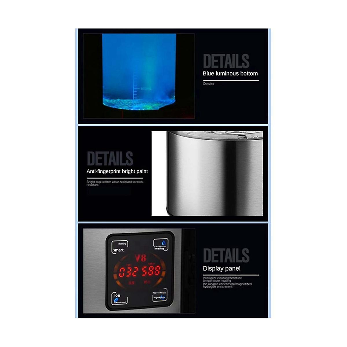 2L Electric Hydrogen Enriched Water Bottle Machine Water Filter Water ...