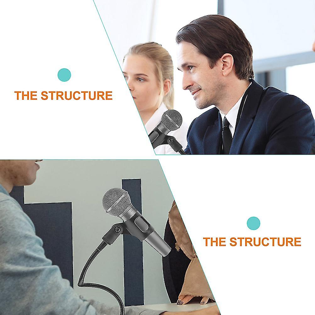 Desktop Mic Stand Microphone Stand Clip Mic Stand Mic Holder Clip ...