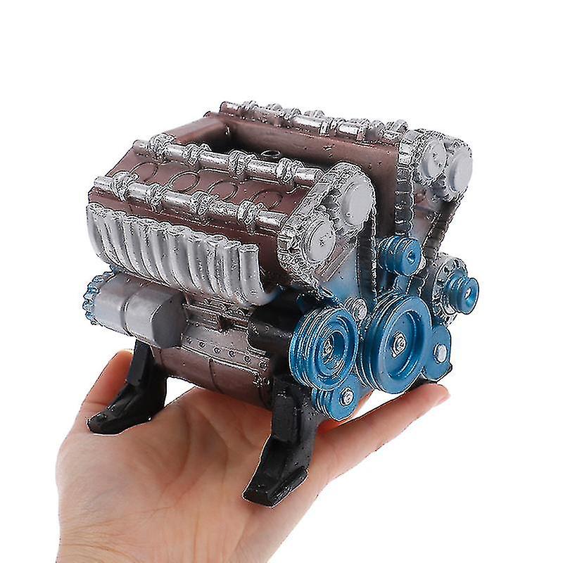 Car V8 Automobile Engine Model Kit Toys 8-cylinder Engine Resin ...