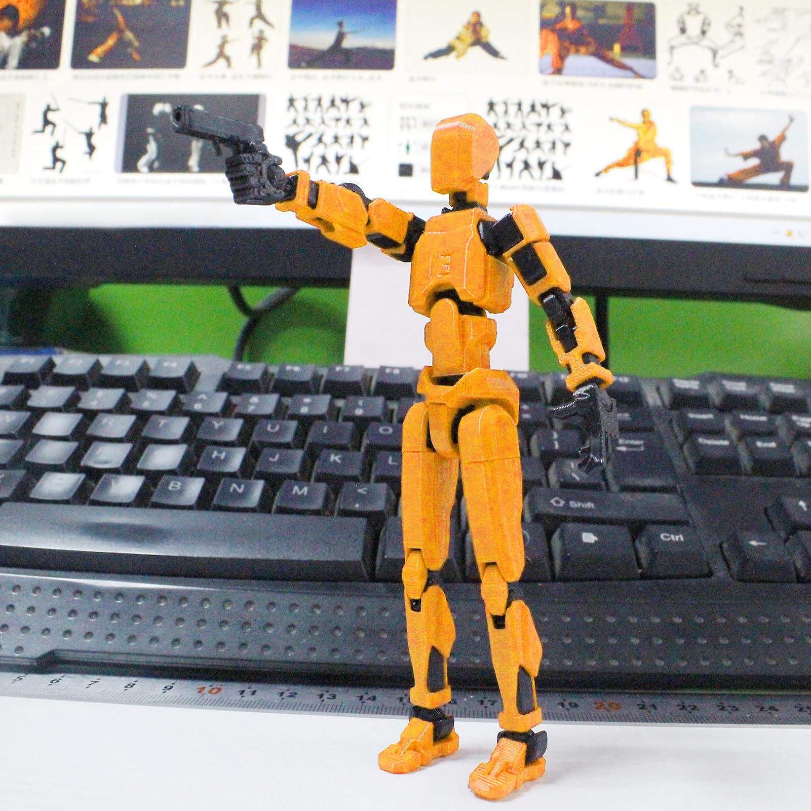 3d Printed Robot Action Figure With Weapon Multi-jointed Robot Model ...