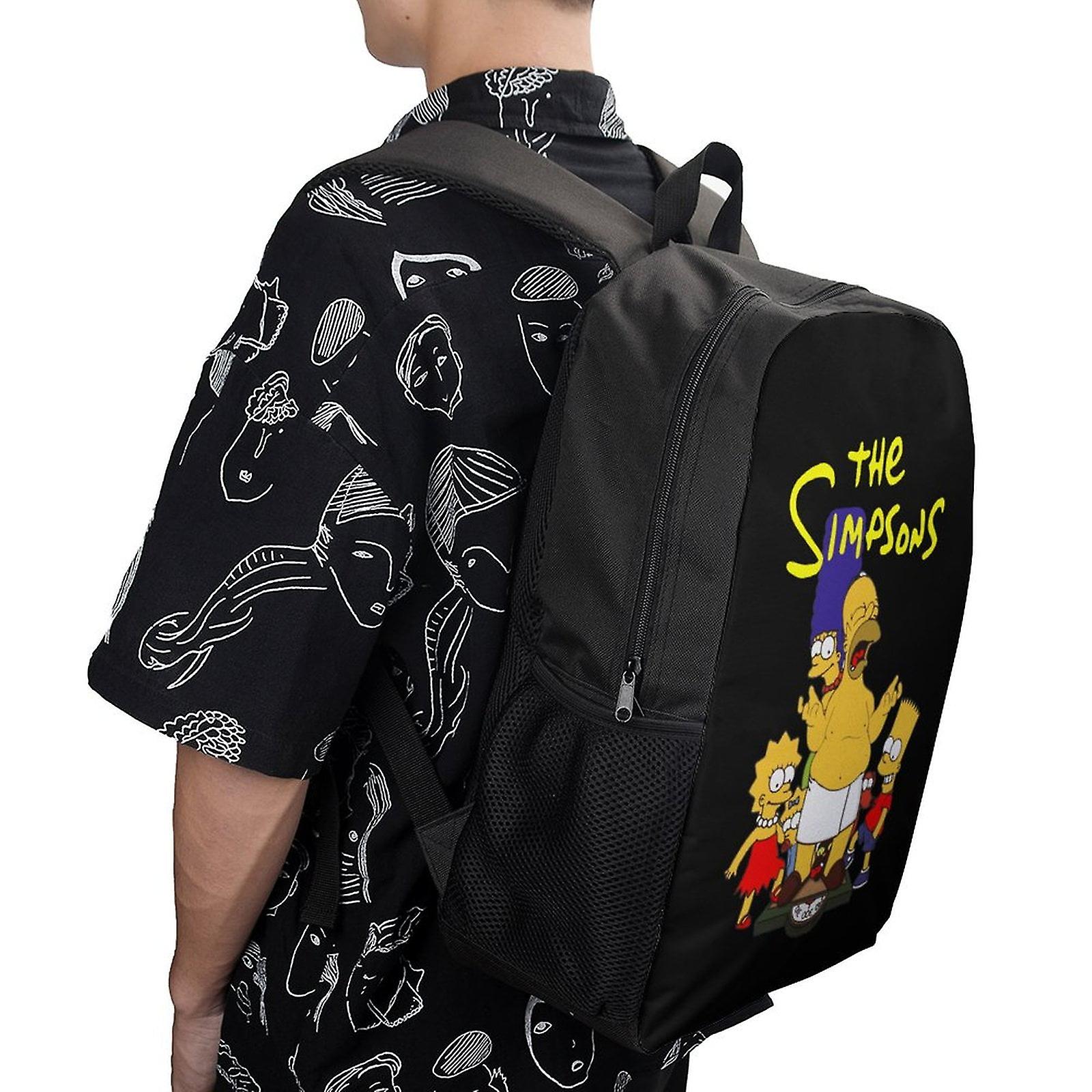 The Simpsons Large-capacity Adult Backpack, Casual And Simple School ...