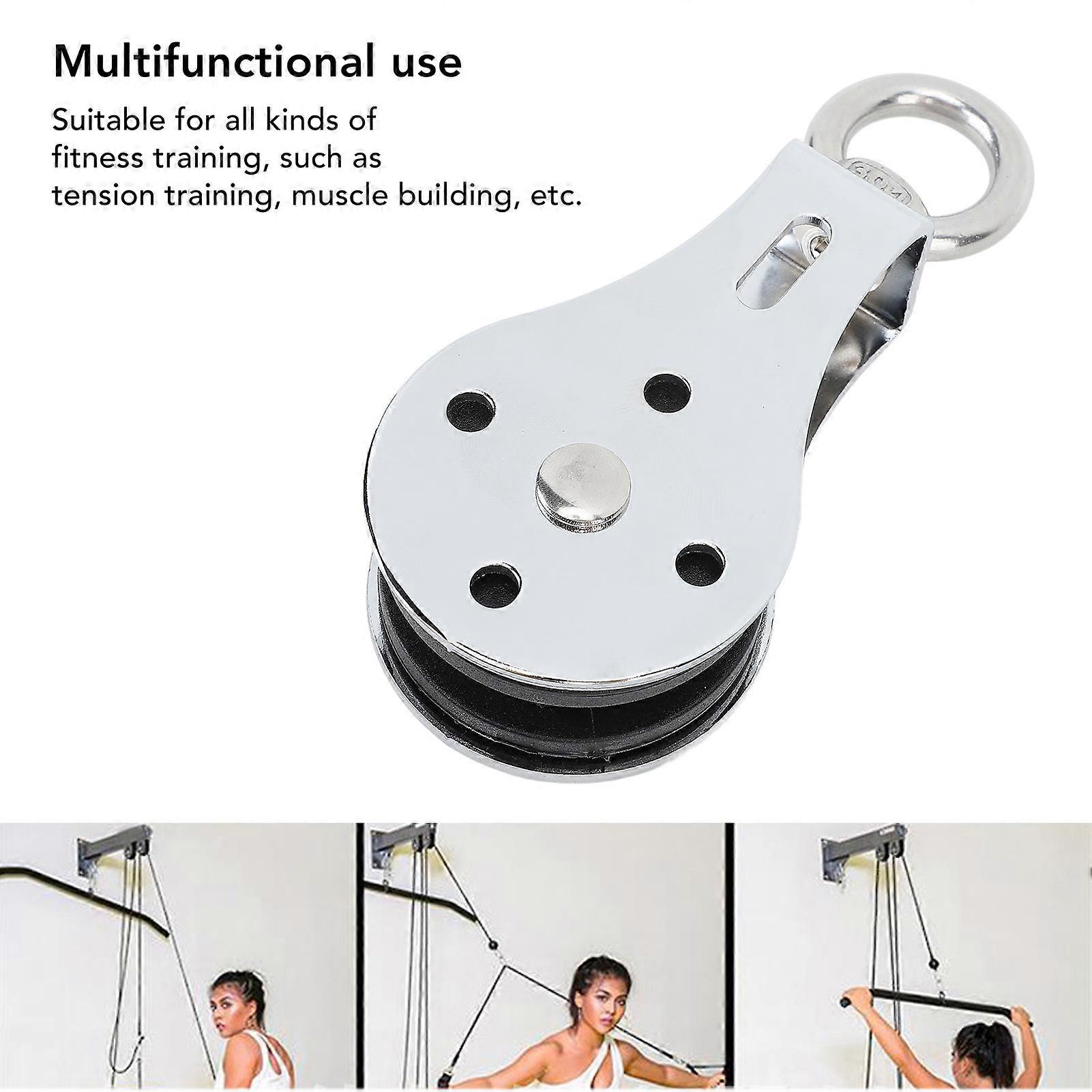 Lifting Single Pulley High Load Bearing Iron Noise Free Swivel Hook ...