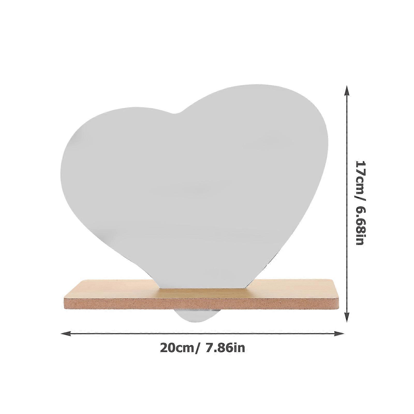 1 Set Makeup Mirror Irregular Heart Aesthetic Vanity Mirror Dressing ...