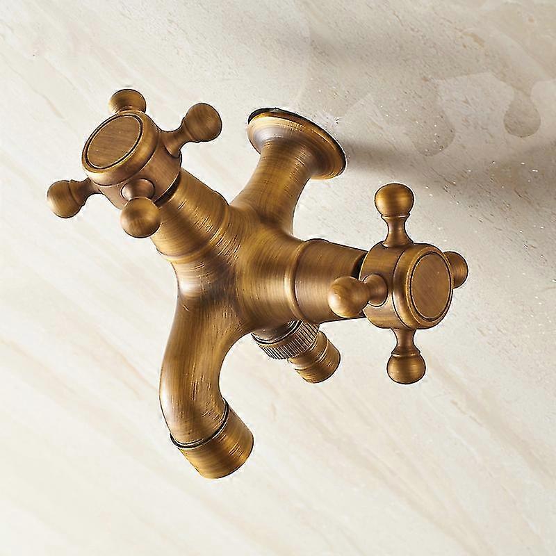 Antique Faucet European Dual-use Style Mop Pool Faucet Bathroom Wall ...