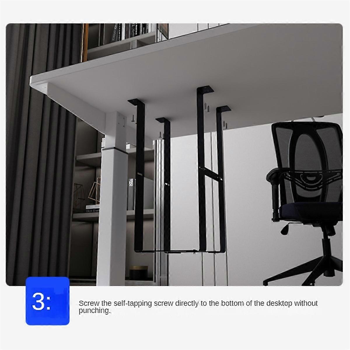 1 Set Under Desk PC Mount Bracket for Computer Case Computer Mainframe ...