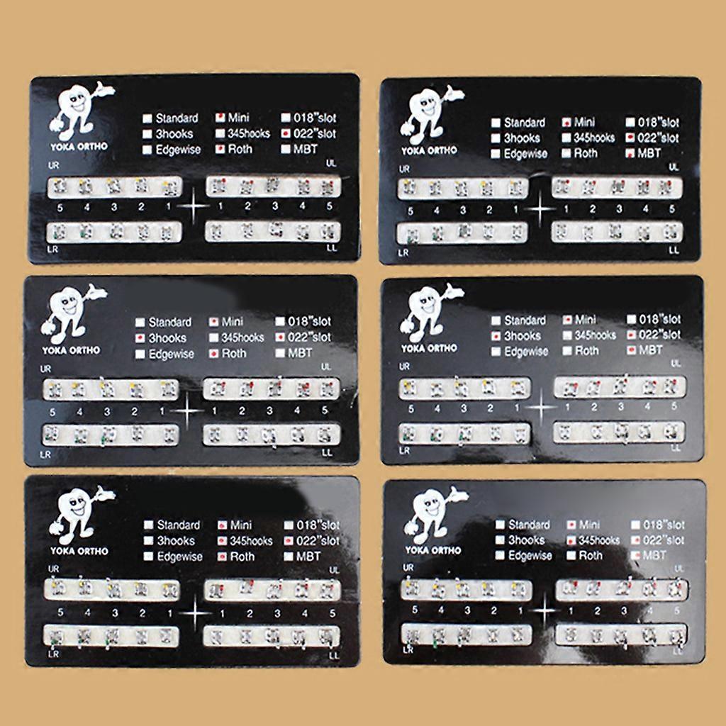 Orthodontic Metal Bracket 0.022 345 with Hooks 20 Brackets/Pack | Fruugo UK