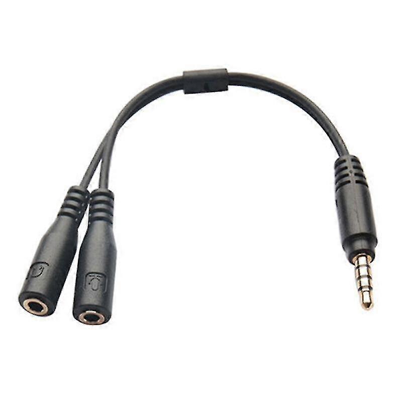Headphone Splitter Trrs Headset Adapter Y Splitter Cable Stereo Male To ...