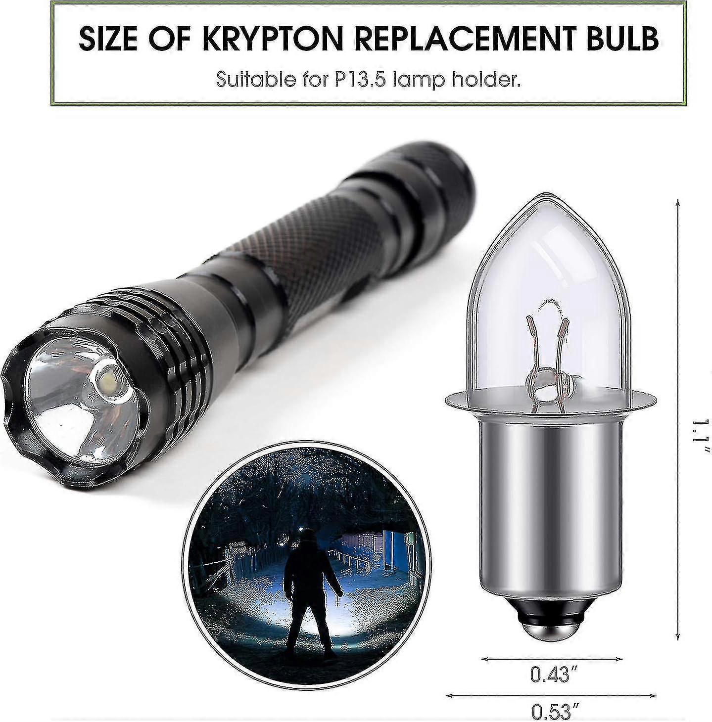 6-volt/ 4d-4.8-volt 0.75a Bayonet Base Krypton Replacement Bulb Flashlight Bulbs (3 Pieces)[pb ...
