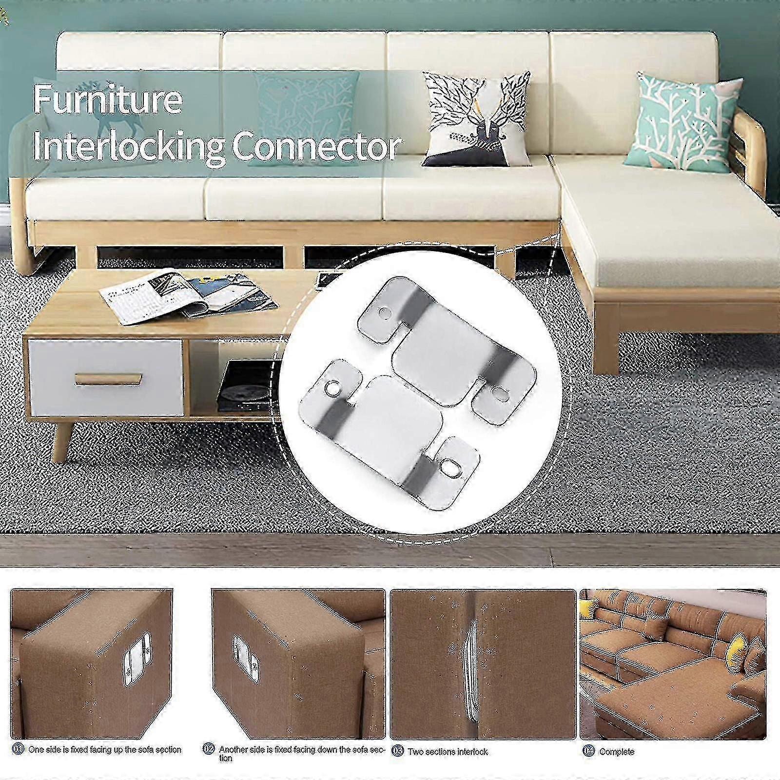 Couch Furniture Connector Premium Metal Sofa Connector Bracket With ...