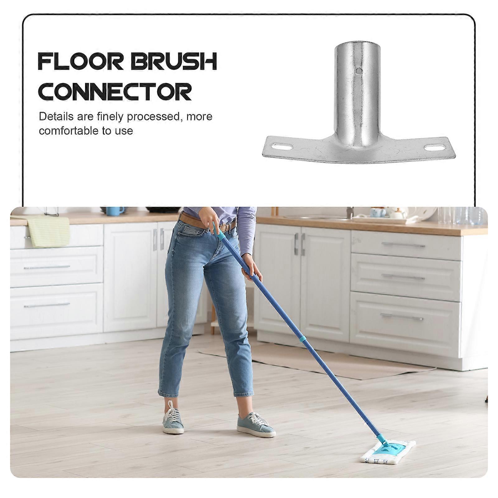 3pcs Broom Handle Holder Adapter For Pole Broom Head Adapter Floor Broom Handle Connecting Metal ...