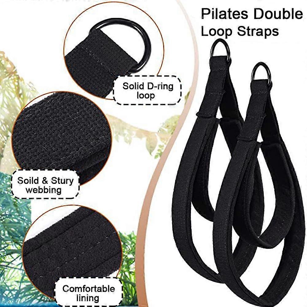 Pilates Reformer Double Loop Straps Handle Straps- Pair | Fruugo UK
