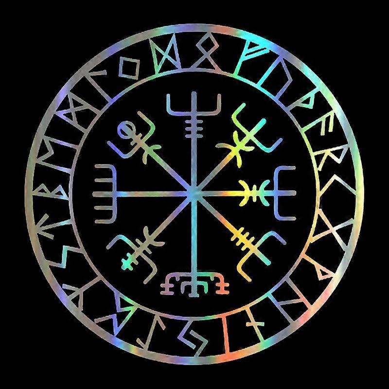 Car Sticker NSWE Compass Funny Car Decal Reflective 3D Stickers On Car ...