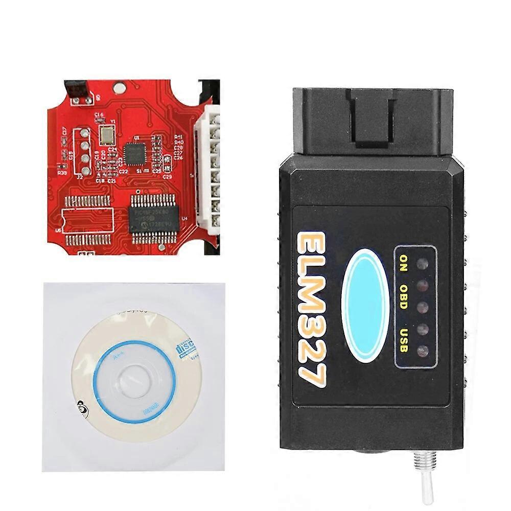 ELM327 USB V1.5 FTDI FT232RL + PIC18F25K80 Chip Code Reader for Ford HS CAN/MS CAN ELM 327 ...