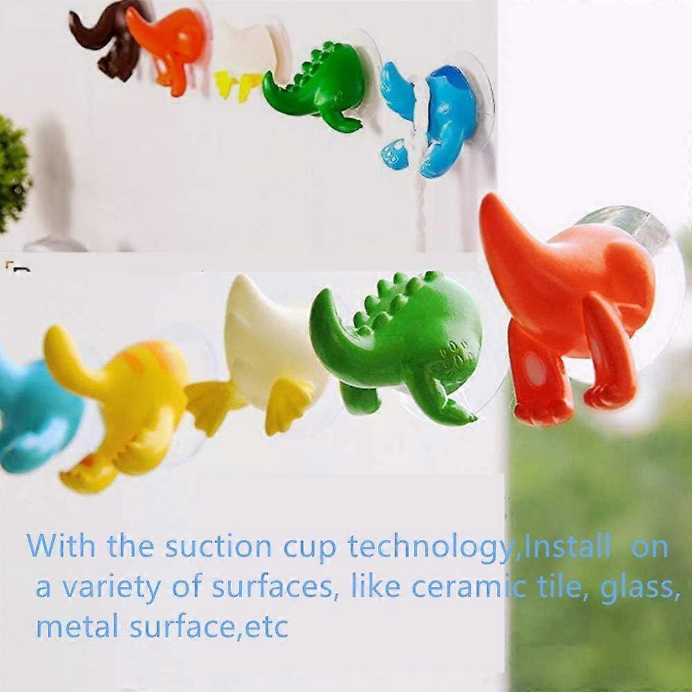 6Pcs Cartoon Kids Suction Cup Hooks Animal Bathroom Suction Cup ...