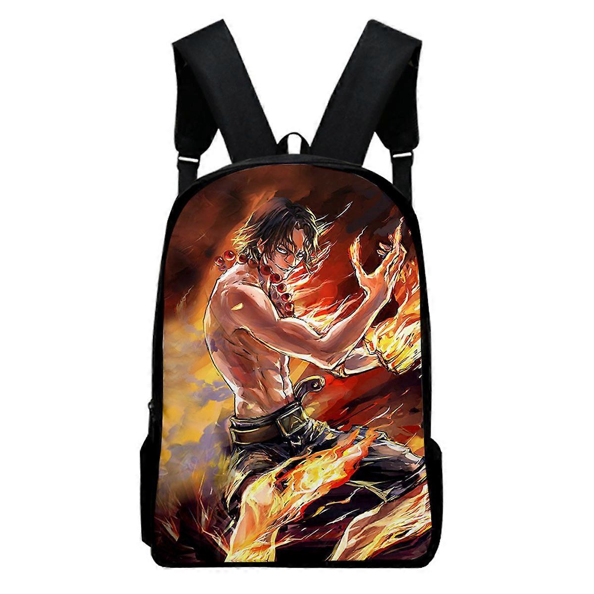 One Piece Luffy Backpack Trendy 3D Print School Bag Oxford Travel Bag ...