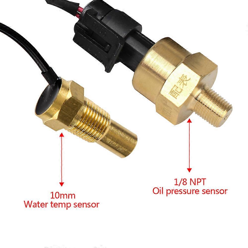 Car Modification 4 In 1 Instrument Panel LCD Car Digital Oil Pressure ...