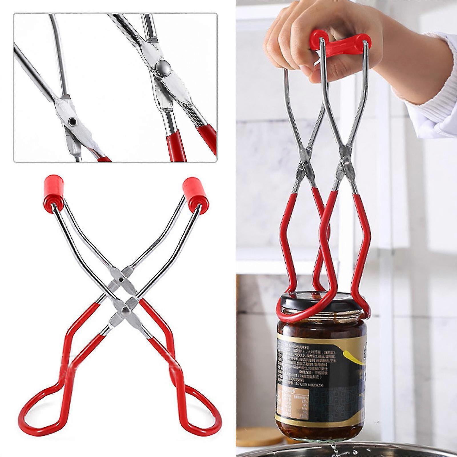Canning Jar Lifter Tongs Stainless Steel Jar Lifter With Grip Handle ...
