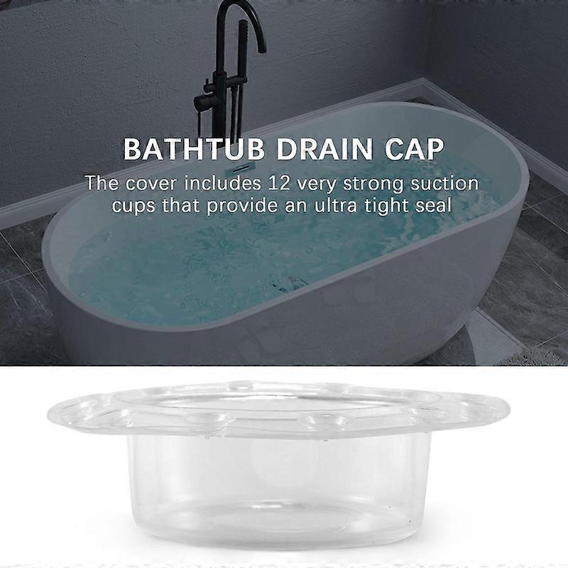 Bathtub Overflow Drain Cover Suction Cup Seal Bathtub Stopper for Bath ...