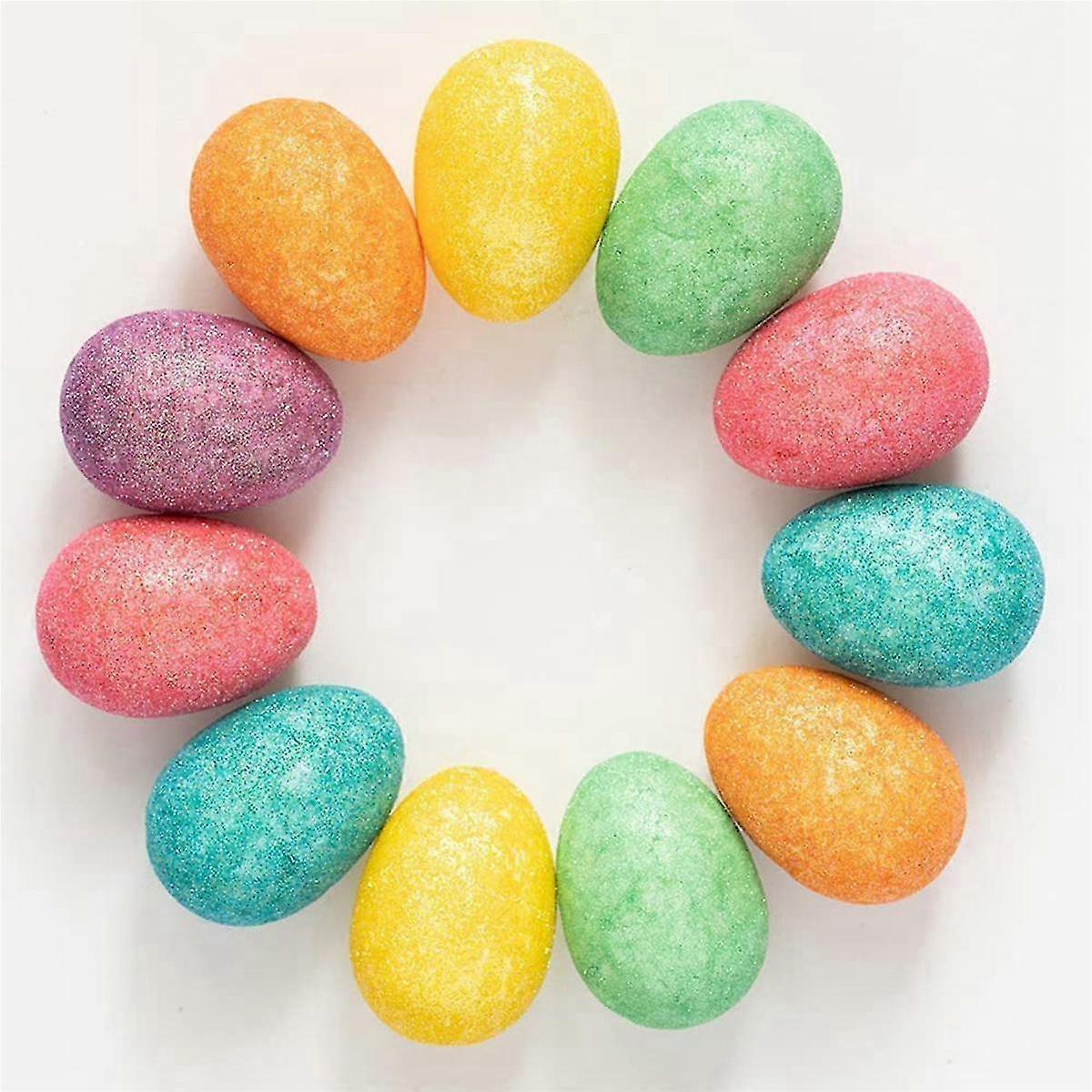 24 Pack 3 Inch Easter Foam Egg White Egg Craft Egg Foam Natural ...