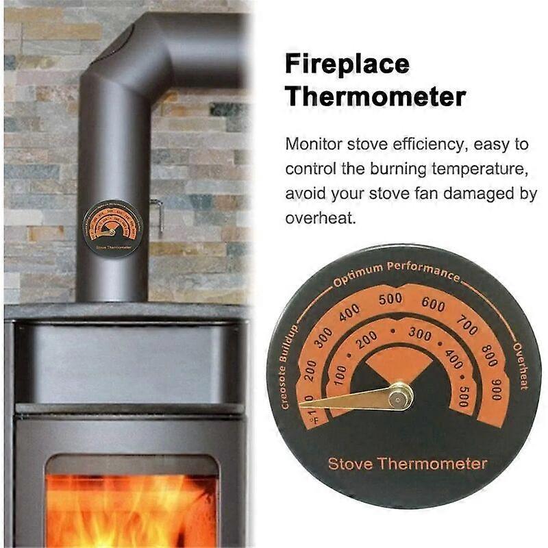 Magnetic Stove Thermometer Wood Stove Pipe Thermometer Home Gauge ...