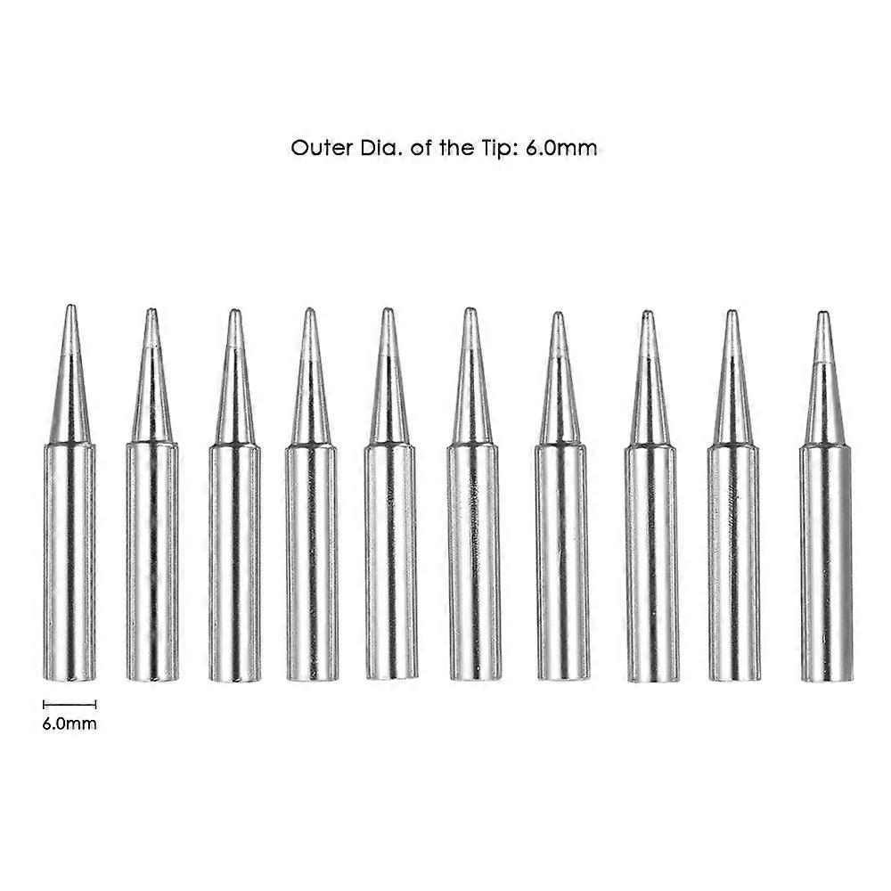 10PCS Soldering Iron Tips Replacement Solder Tip Lead-free Screwdriver Iron Tip 900M-T-B for ...