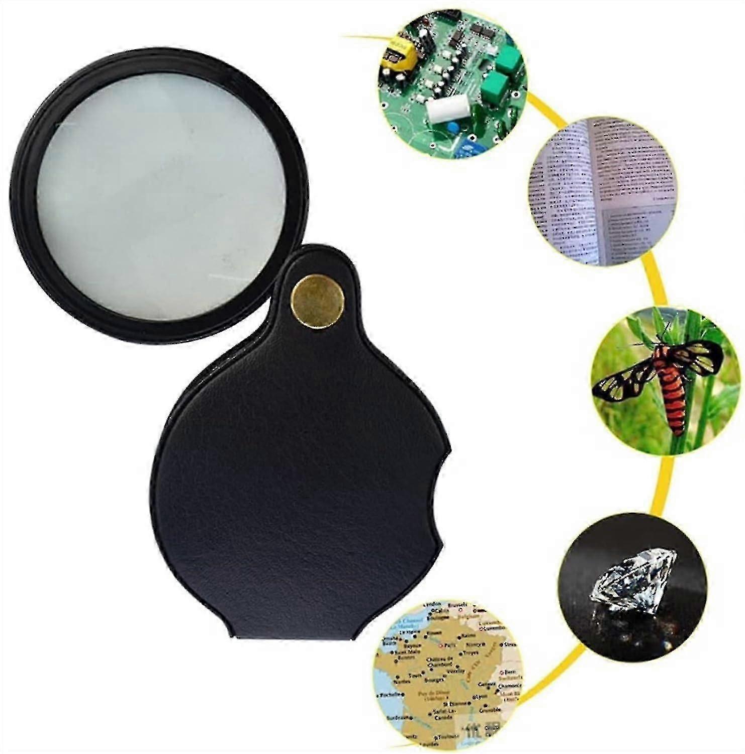 Pocket Magnifier, Folding Magnifier, Mini Folding Magnifier, Foldable ...