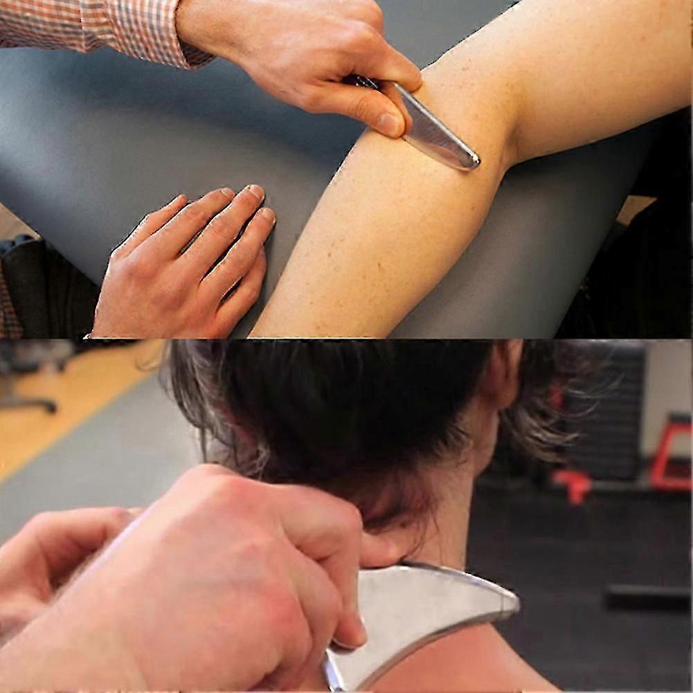 1/5pcs Muscle Scraper Iastm Tool Set,gua Sha Stainless Steel Fascial ...