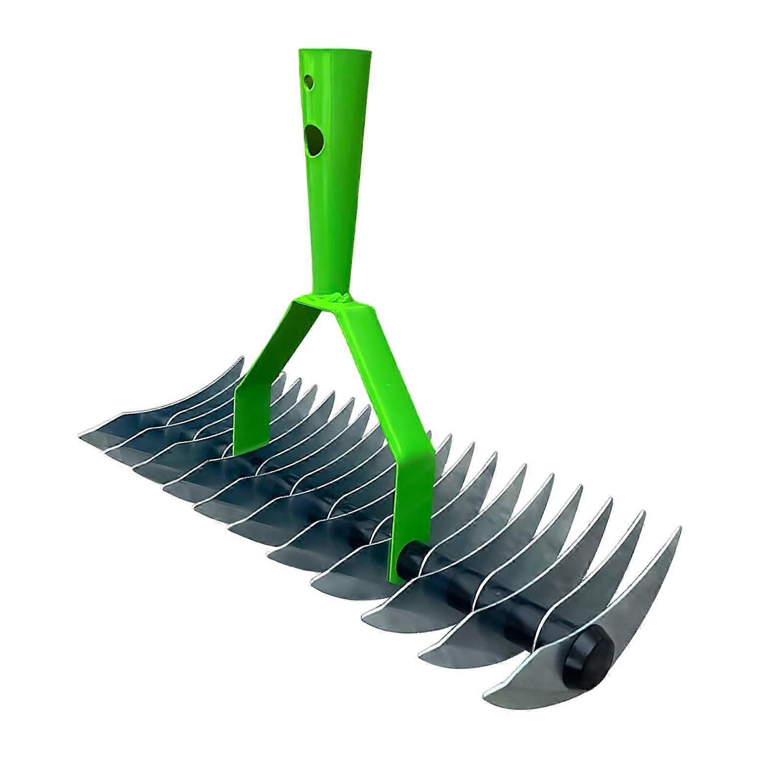 Lawn Thatching Rake Steel Dethatching Rake Ergonomic Weeding Rake Heavy ...