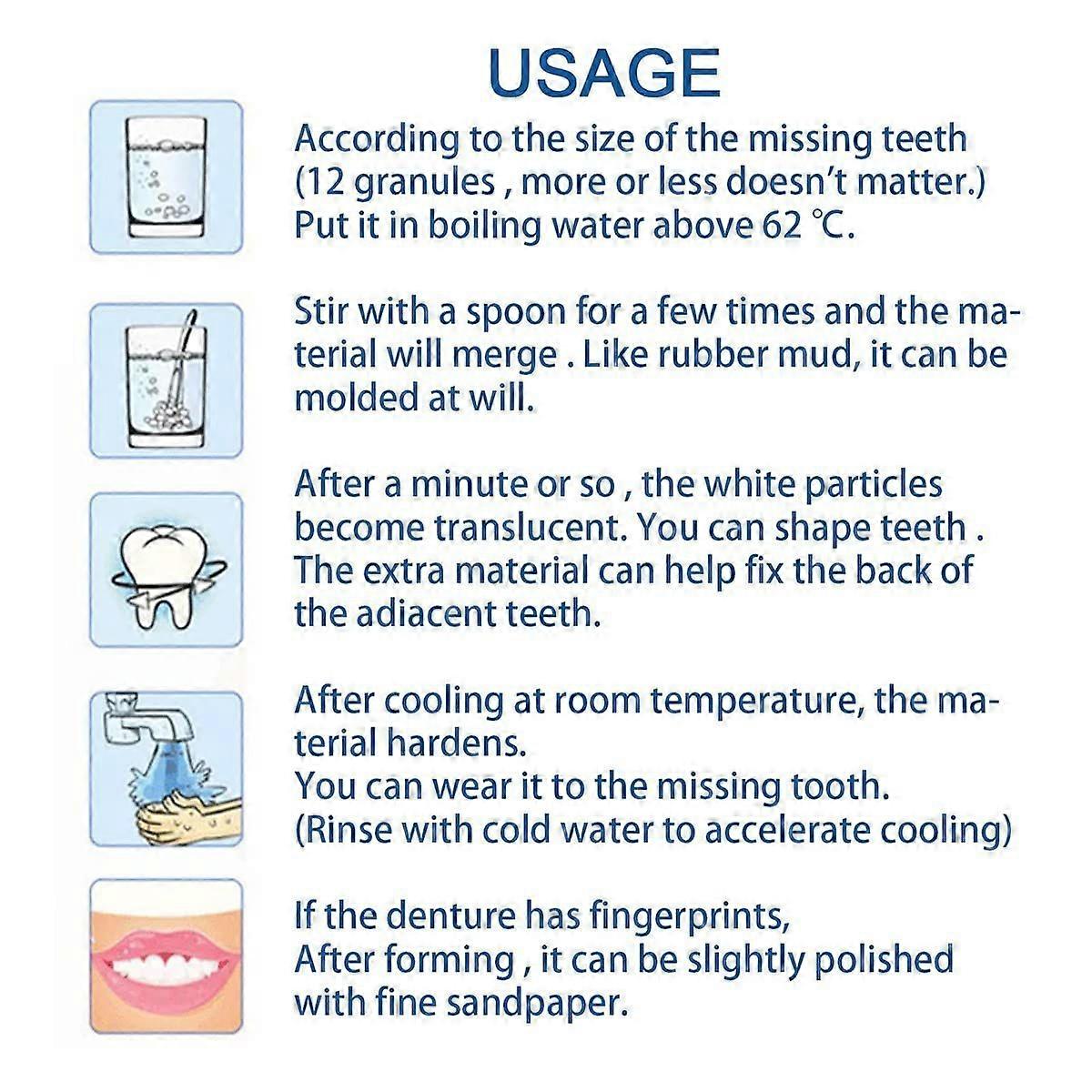 Tooth Repair Kit - Temporary Teeth Replacement Kit for Temporary ...