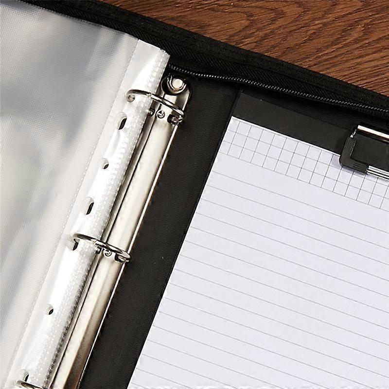 Zippered Portfolio Organizer, Leather Padfolio Binder, Professional ...