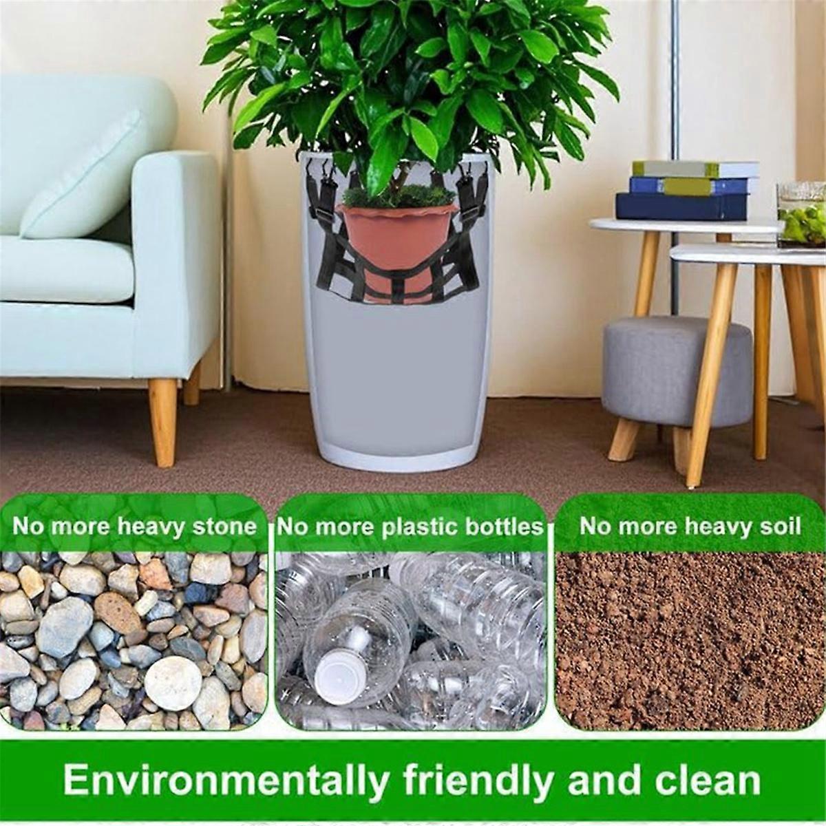 Adjustable Height Planter Inserts Elastic Planter Lift Riser Insert ...