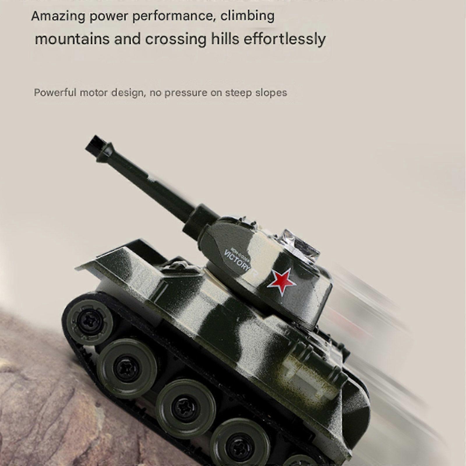 MINI RC Tank Car Wireless Remote Control Charging Toy Model Car Kids ...