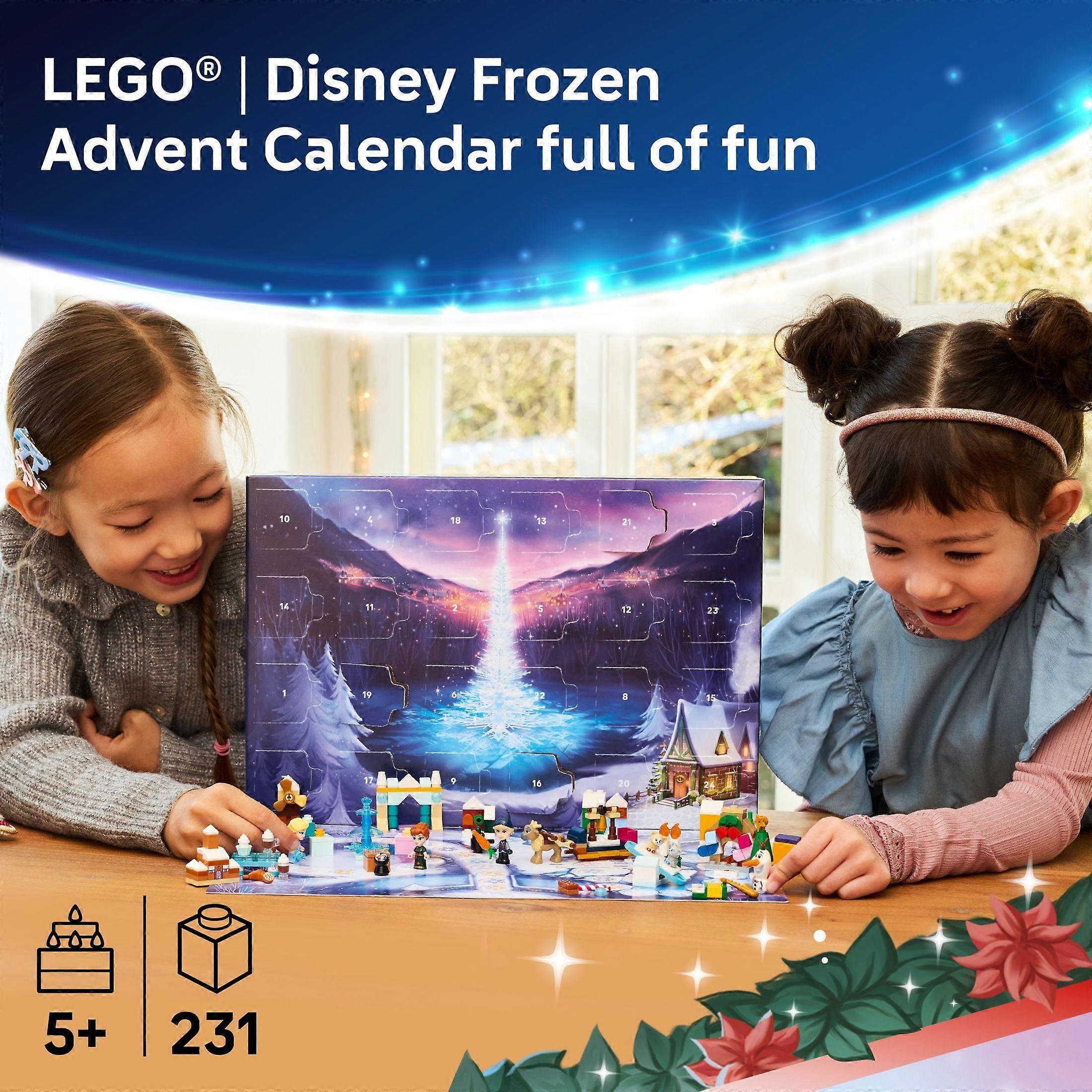 LEGO Disney Frozen Advent Calendar 2025 Kids Toy - Holiday Countdown ...