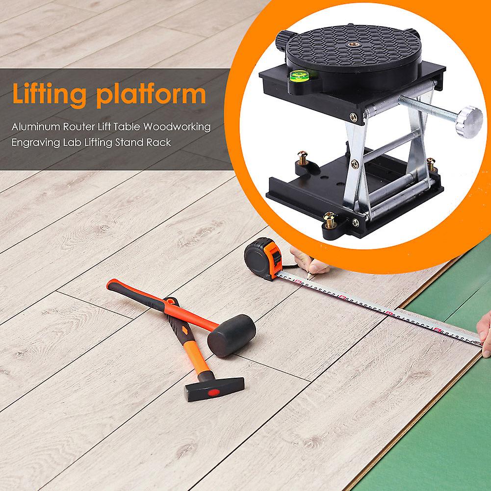 Rotatable router lift table stable woodworking engraving level lifting ...