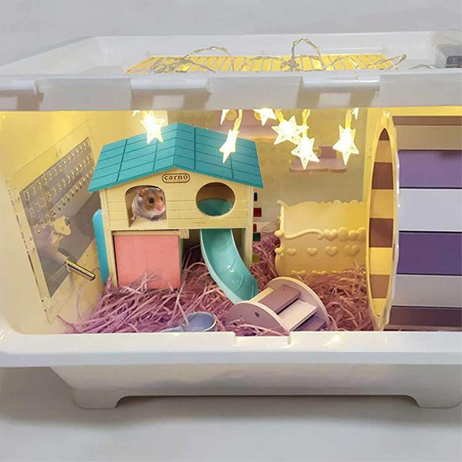 Pet Small Animal Hideout Hamster House With Funny Climbing Ladder Slide ...