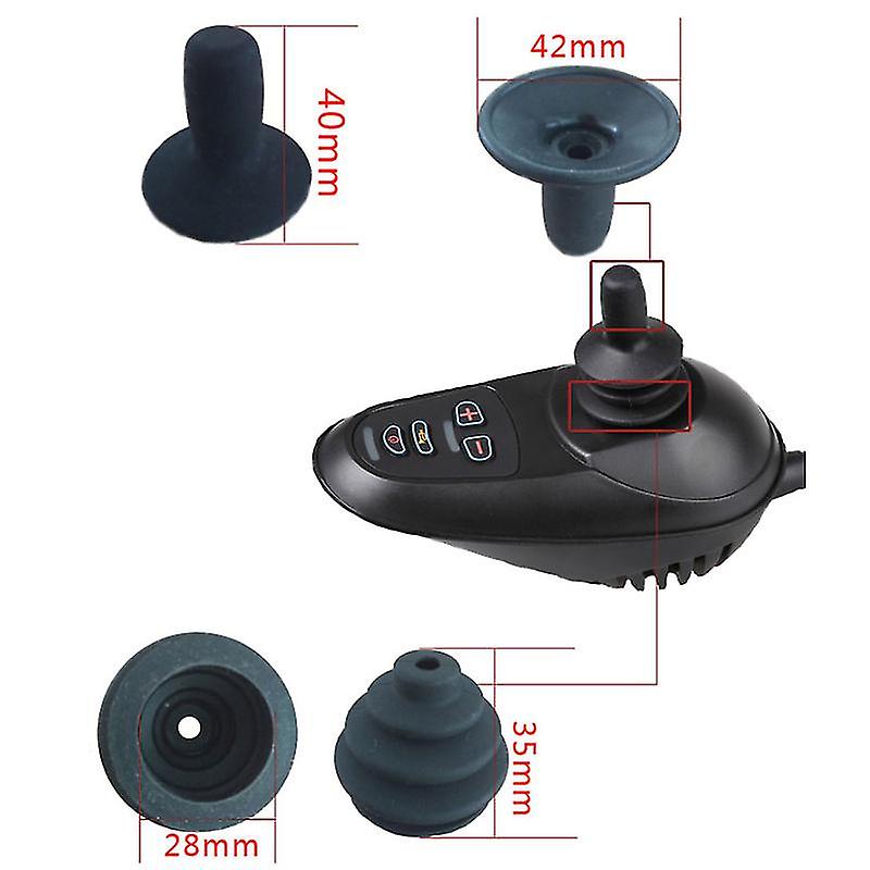 2x Joystick Controller Knob + Gaiter For Electric Wheelchair Powerchair ...