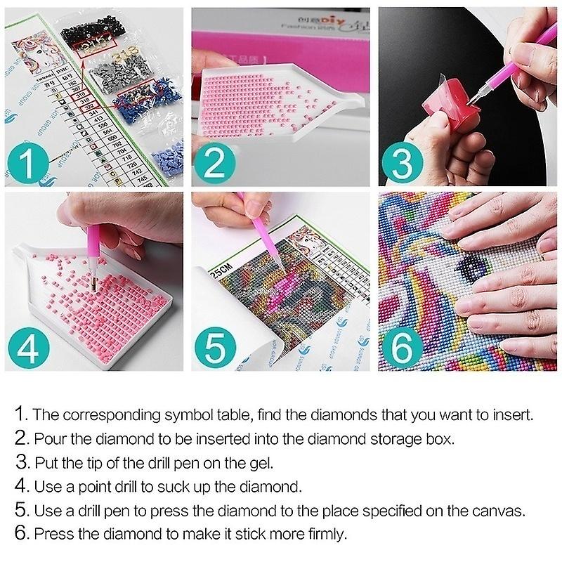 Diamond Painting 5d Lion Rhinestones Art Diamond Embroidery Round Cross ...