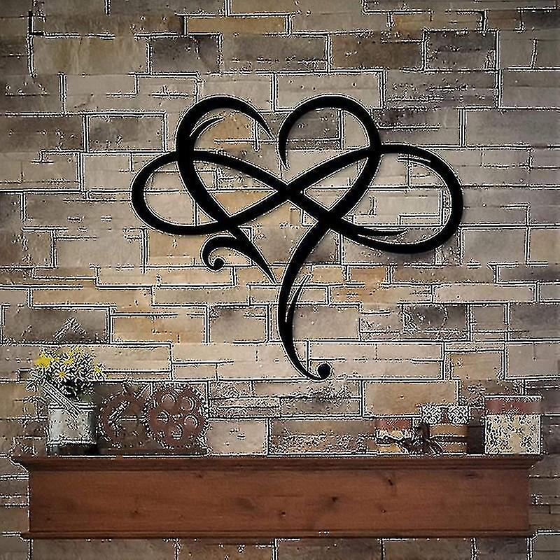 Eternal Love Iron Art Decoration Heart Metal Wall Decoration Art Love ...