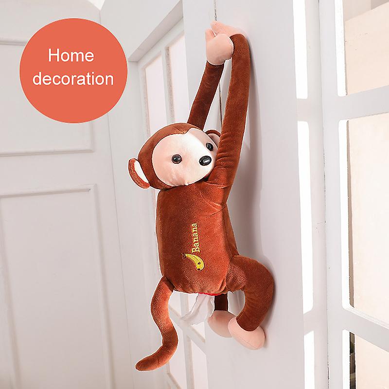 Cute Funny Monkey Tissue Box Cartoon Tissue Cover Paper Holder Napkin Box Paper Storage for Car ...