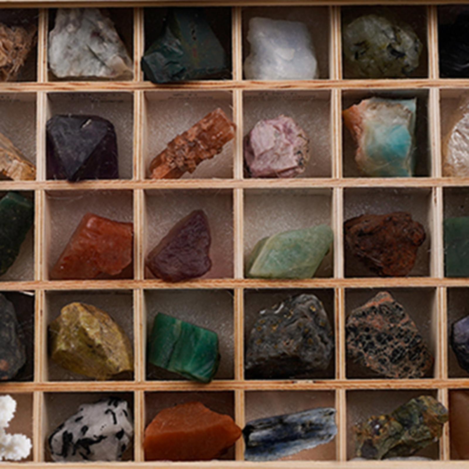 Rocks Collection 30PCS Rock and Mineral Education Set Gemstones for ...