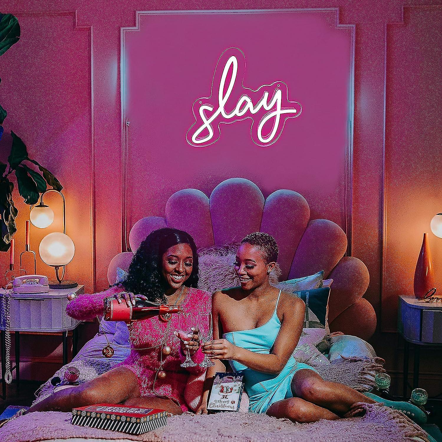 Pink Slay Neon Sign for Wall Decor Adjustable lighting Led Neon Light ...