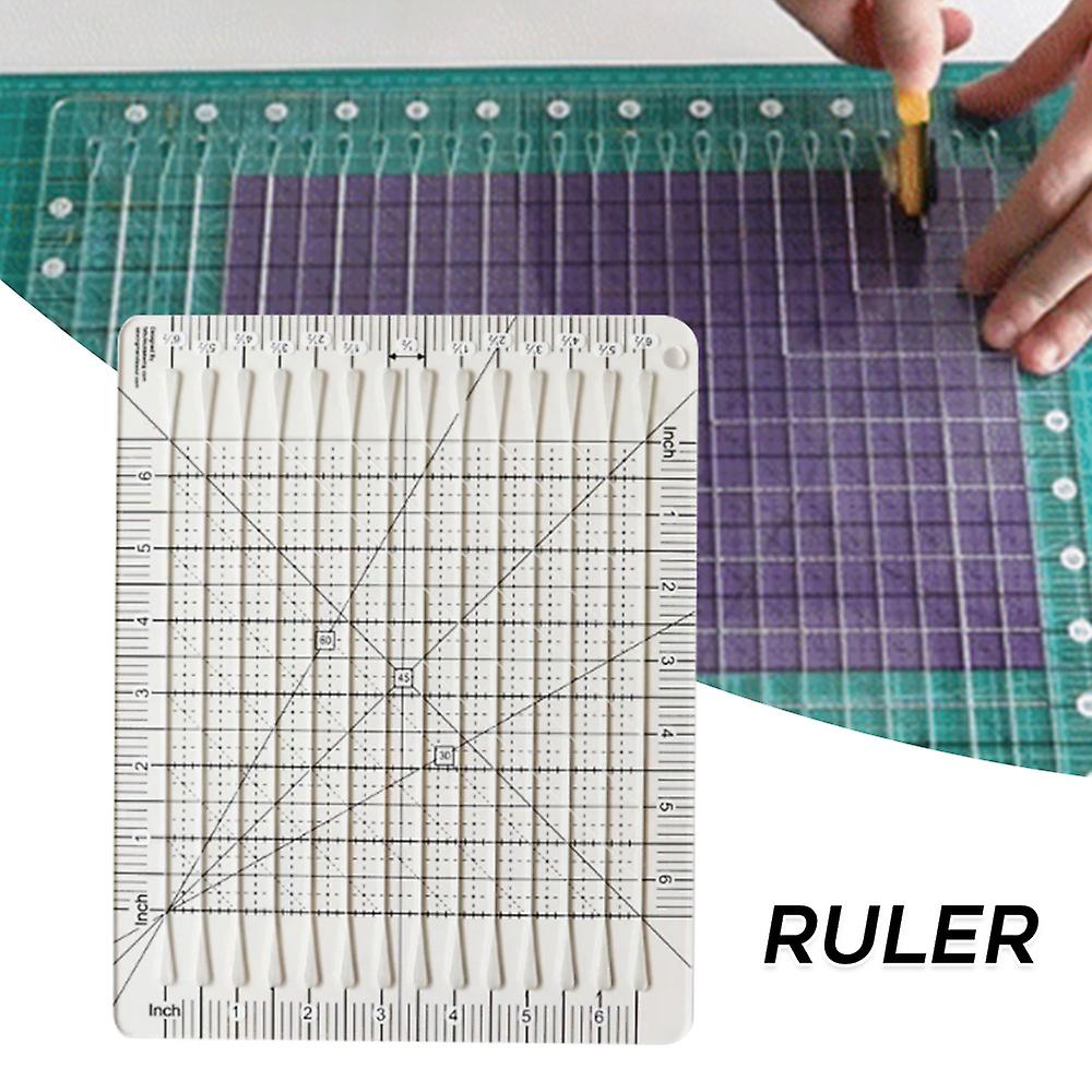 Quilt Cutting Ruler Acrylic DIY Crafts Patchwork Sewing Template 6 ...