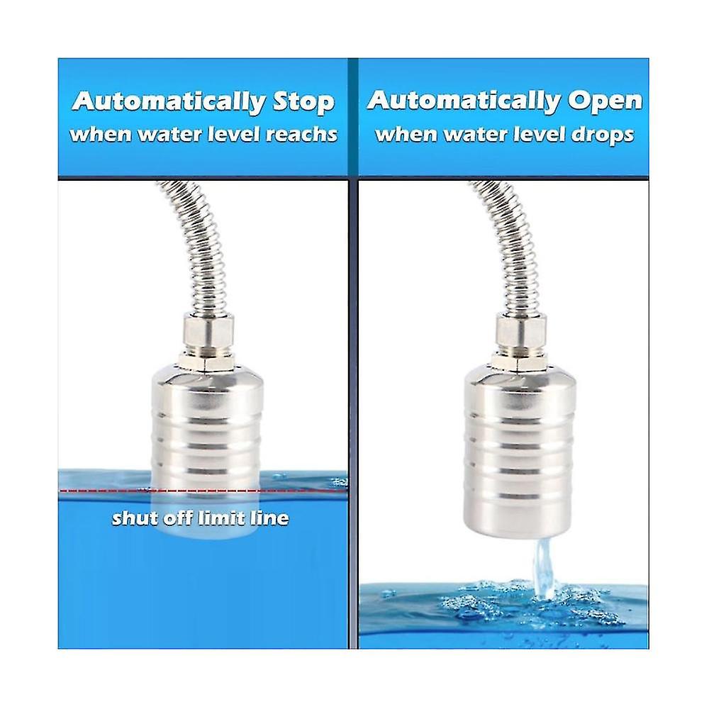 2pcs Fully Automatic Water Level Control Float Valve, Stainless Steel ...