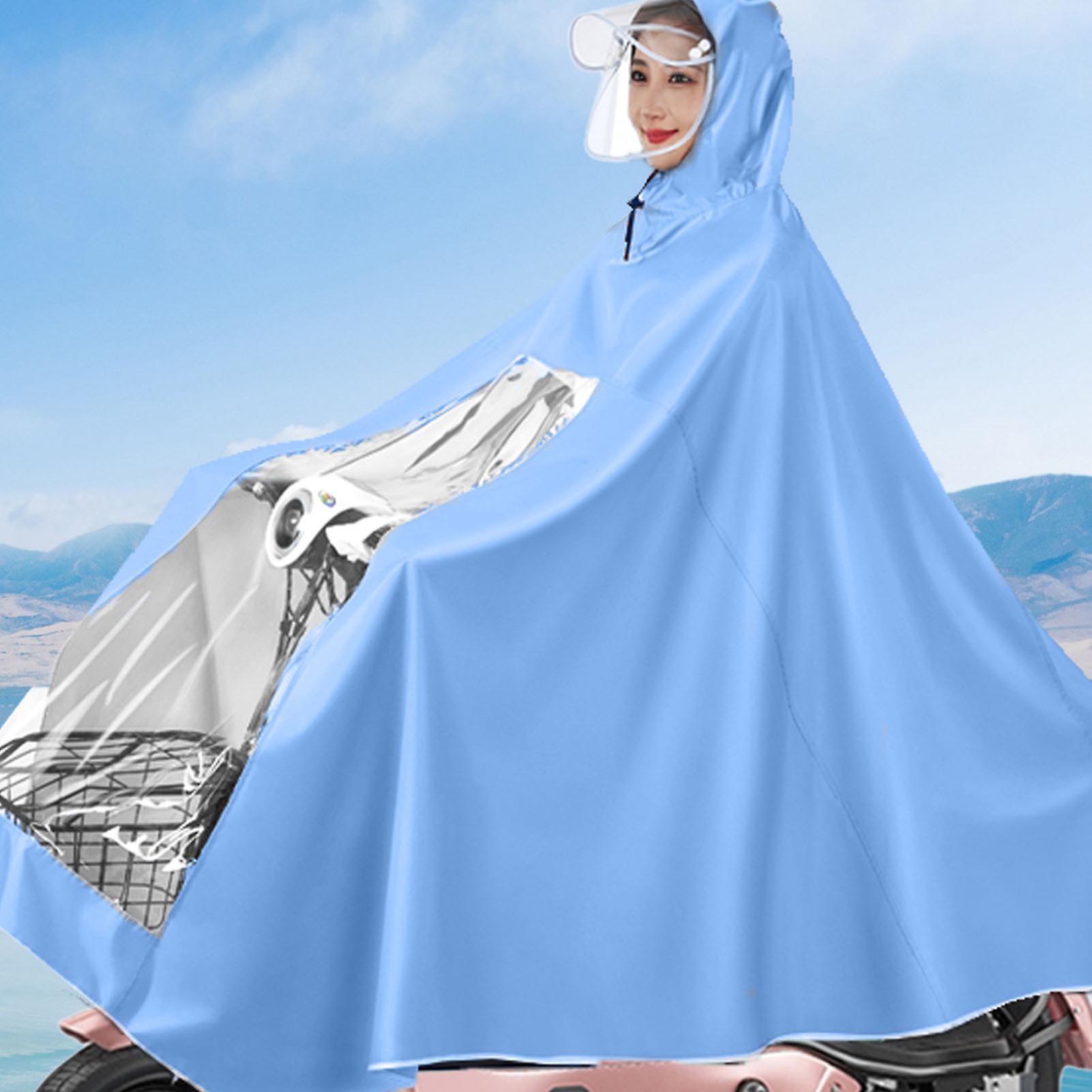 Electric Motorcycle Rain Cape Full Body Waterproof for Scooter Bicycle ...