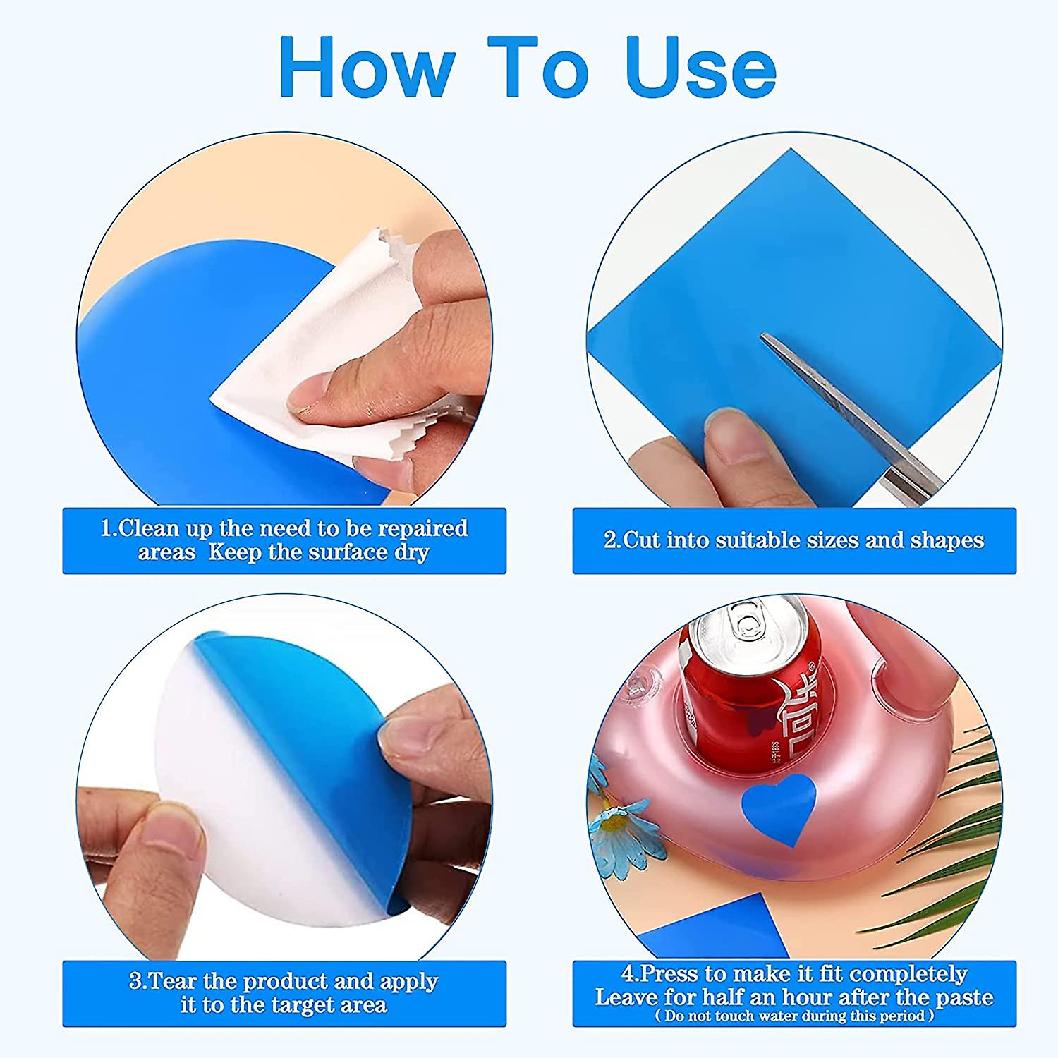 Self Adhesive PVC Pool Repair Patches,Vinyl Pool Liner Patch Hot Tub ...