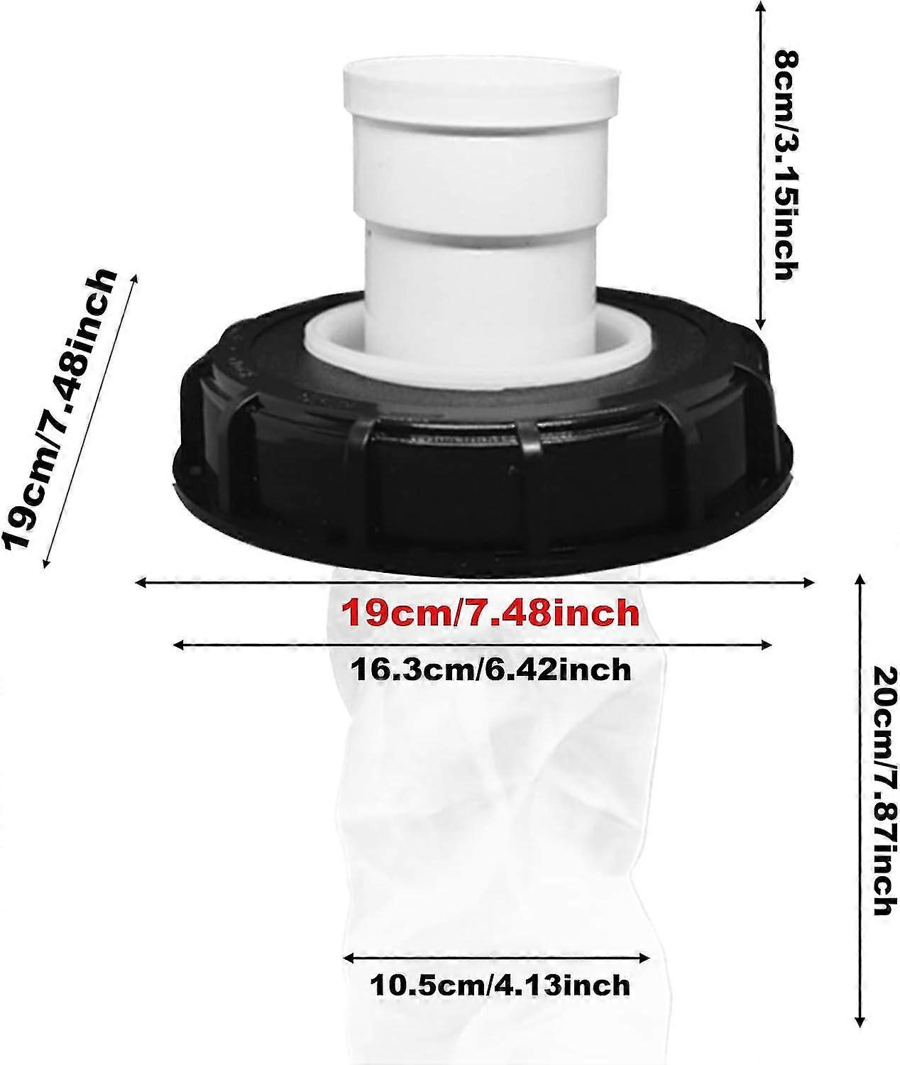 New ModelsType T IBC Lid Filter, 165mm Washable Nylon Rainwater Filter ...