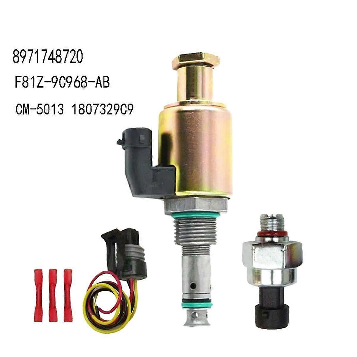 For 4JX1 Oil Rail Pressure Solenoid Valve&Sensor for F250 450 ...